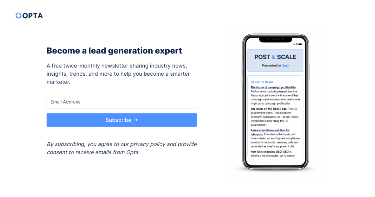 Lead Generation Newsletter | Free, No Spam, Expert Insights